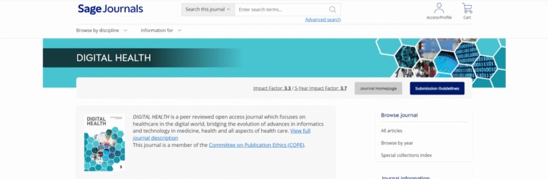 8 Proven Digital Health Journals for Publishing Breakthrough Research